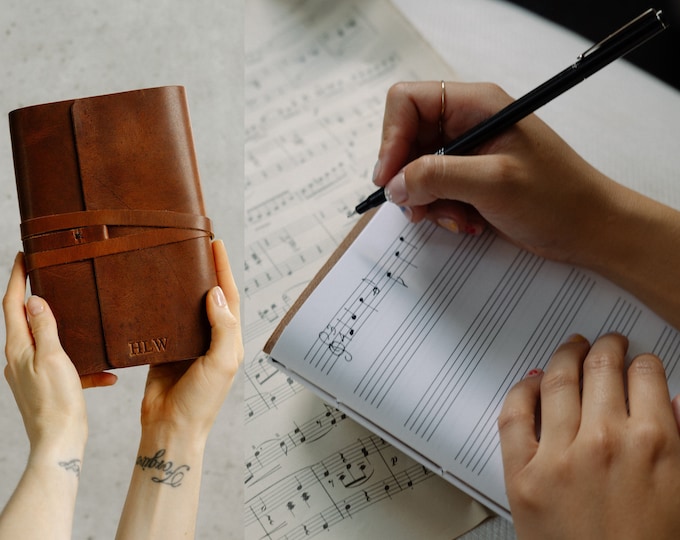 Cute Note Book Journal With Music Design - Etsy