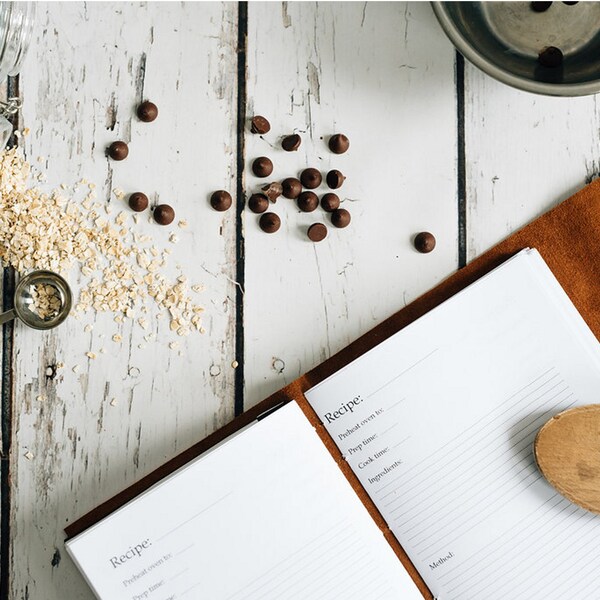 Leather Recipe Book - Etsy