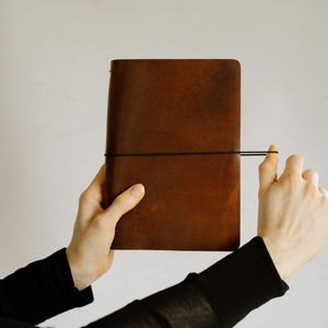 Refillable Personalized Journal Cover / Leather Journal or Sketchbook ...