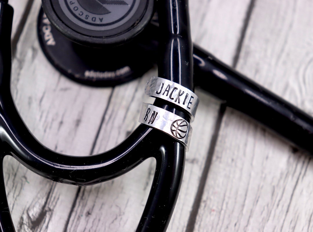 Stethoscope ID Tag, Stethoscope ID Ring, Littmann ID Ring, Nurse Gift ...