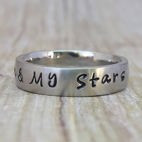 Hand Stamped Ring - Etsy