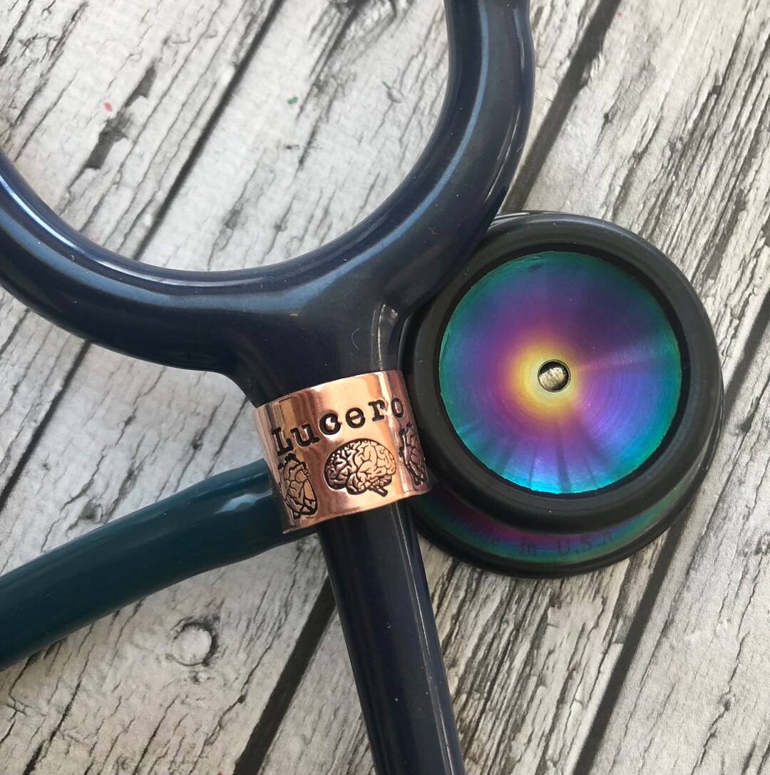 Copper Stethoscope ID Tag, Stethoscope ID Band, Wide Stethoscope ID ...