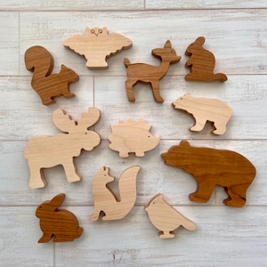 Woodland Animals | Wooden Toys Babies & Toddlers | Montessori Baby Toys ...