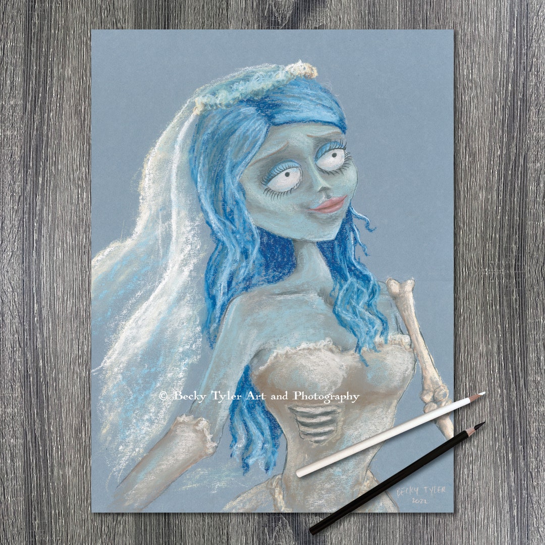 Corpse Bride Drawing, Fan Art, Movie Art, Pastel Drawing, Pastel Art ...