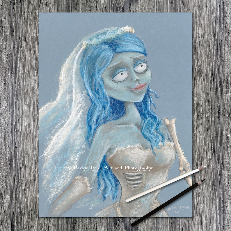 Corpse Bride Drawing, Fan Art, Movie Art, Pastel Drawing, Pastel Art ...