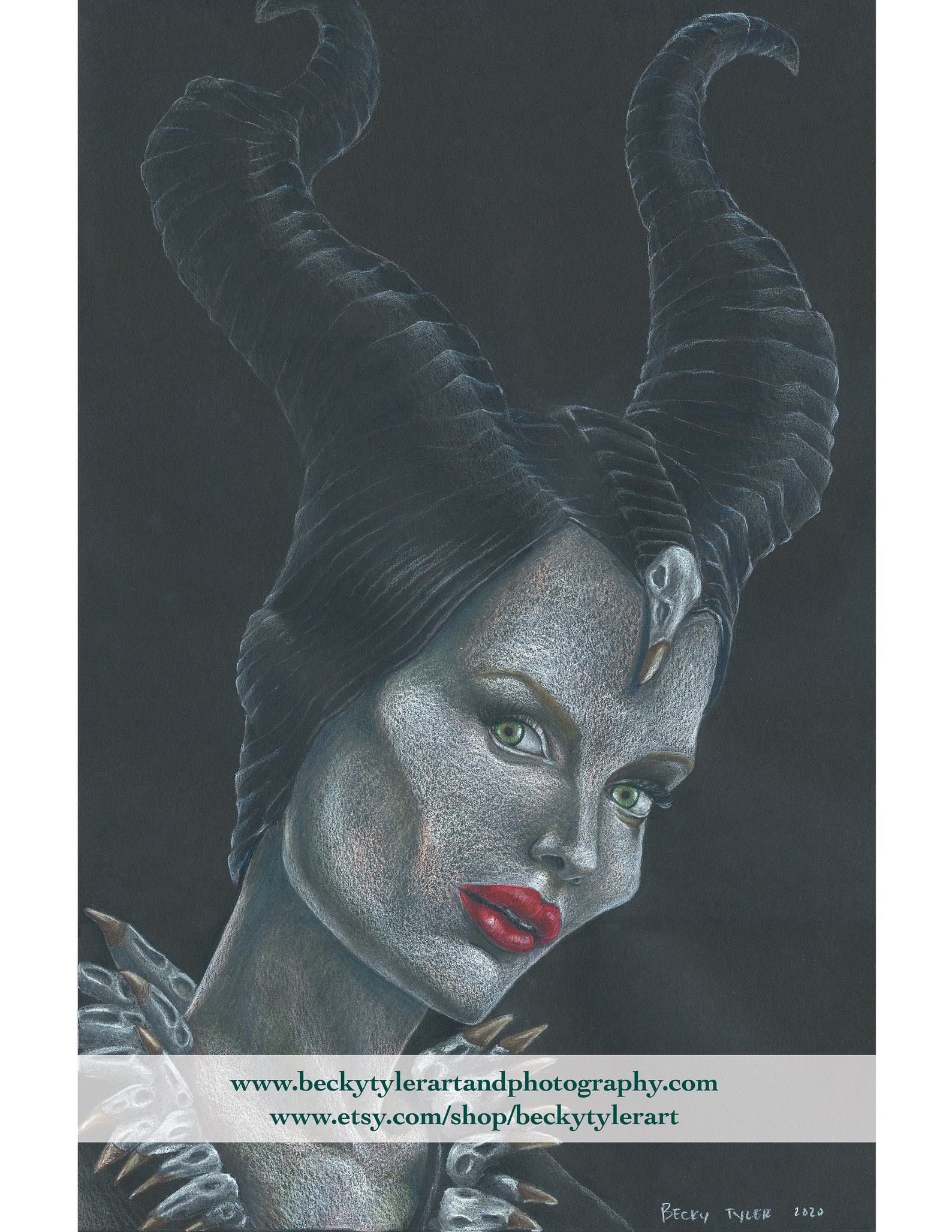 Maleficent Fan Art Drawing - Etsy