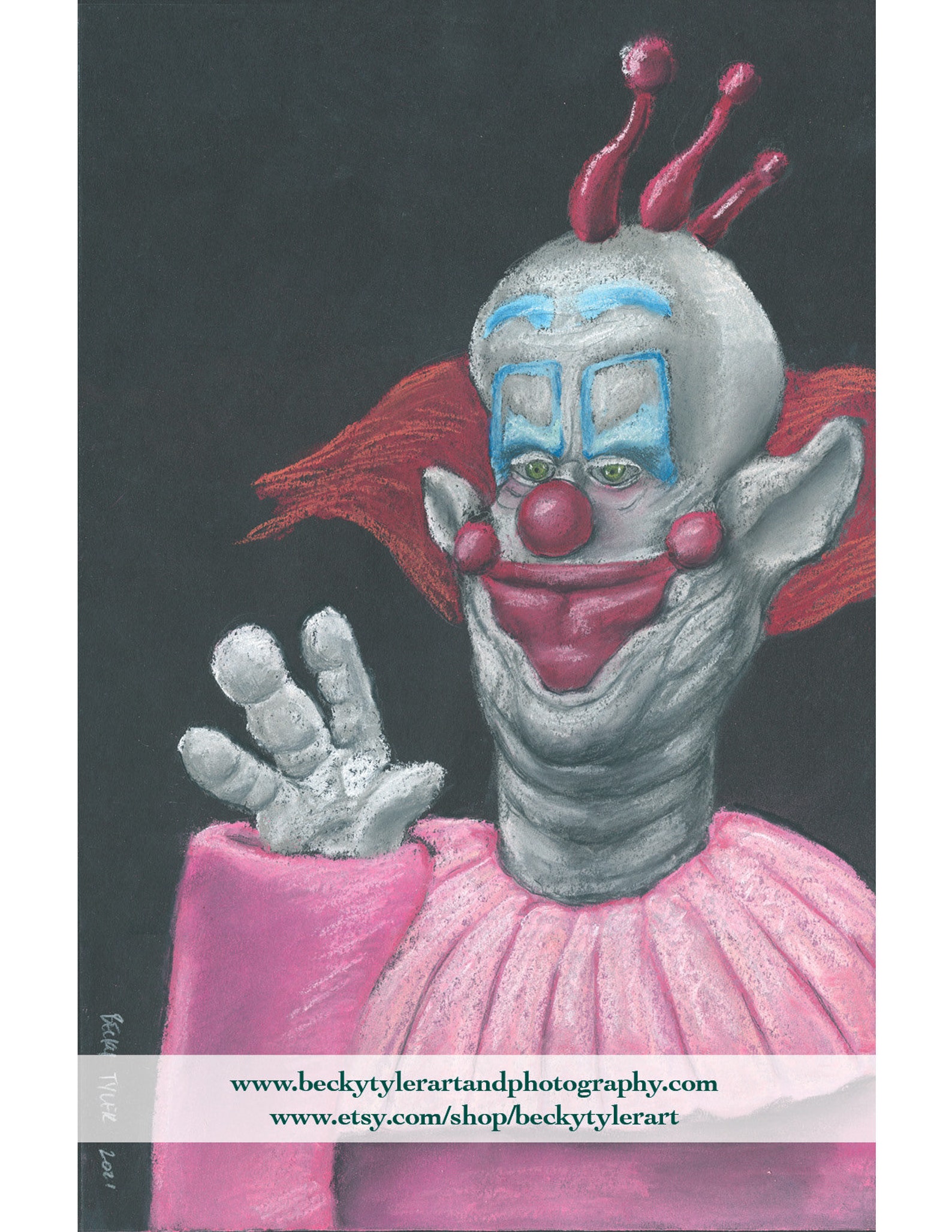 Slim From Killer Klowns From Outer Space Horror Fan Art - Etsy