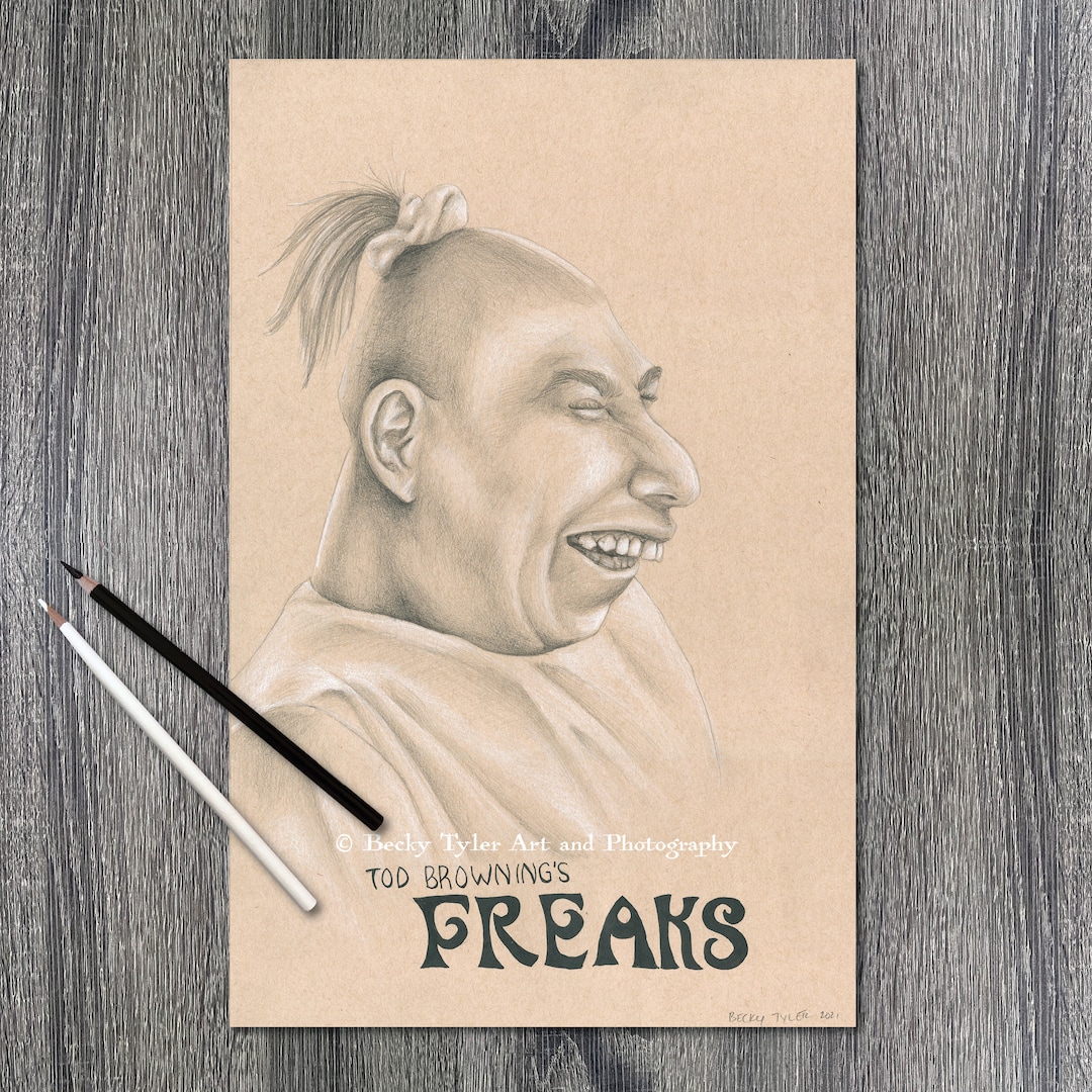 Schlitze From Freaks 1932 Drawing, Pencil Drawing, Pencil Art, Pinhead ...