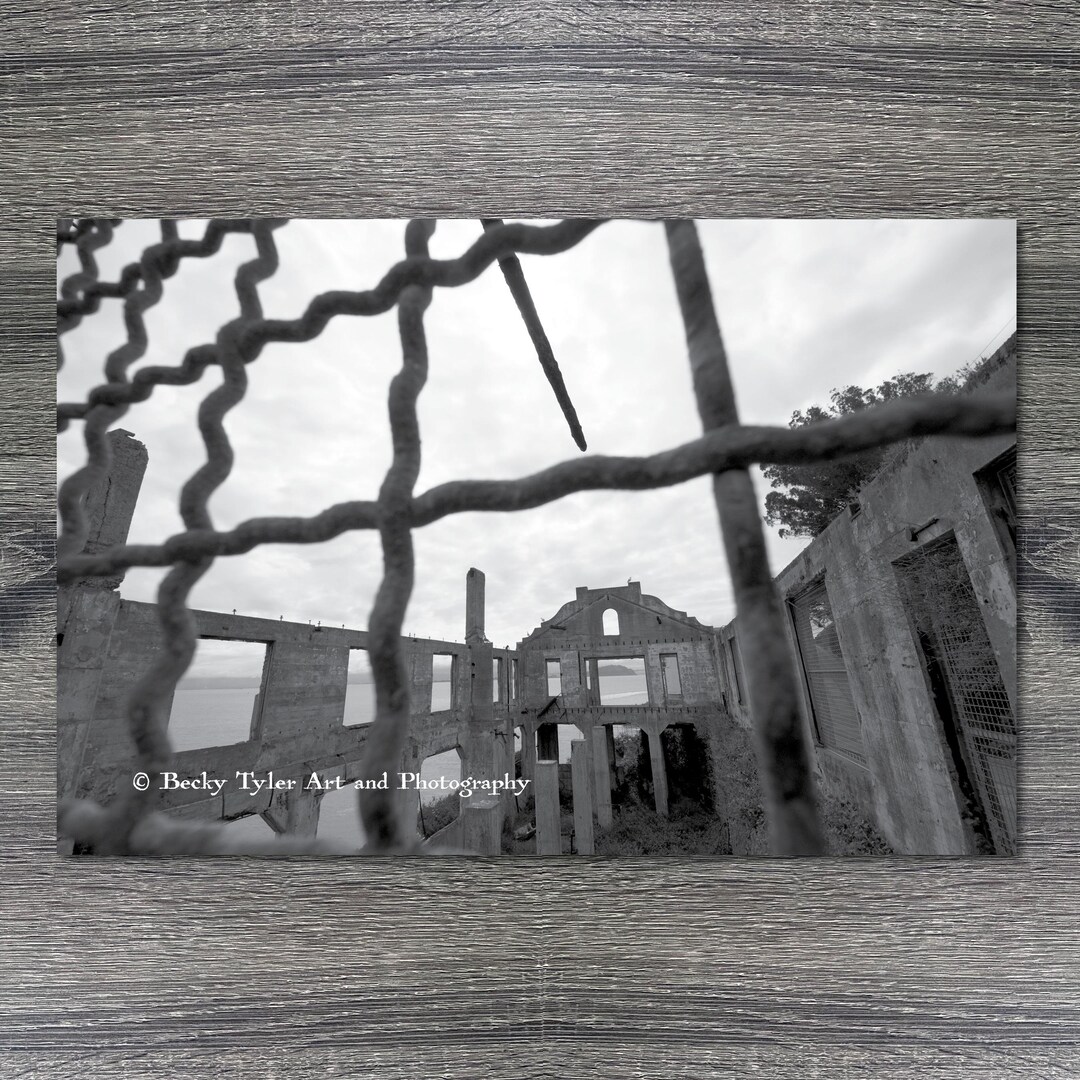 Alcatraz Island Giclee Print, Black and White Photography, Photograph ...