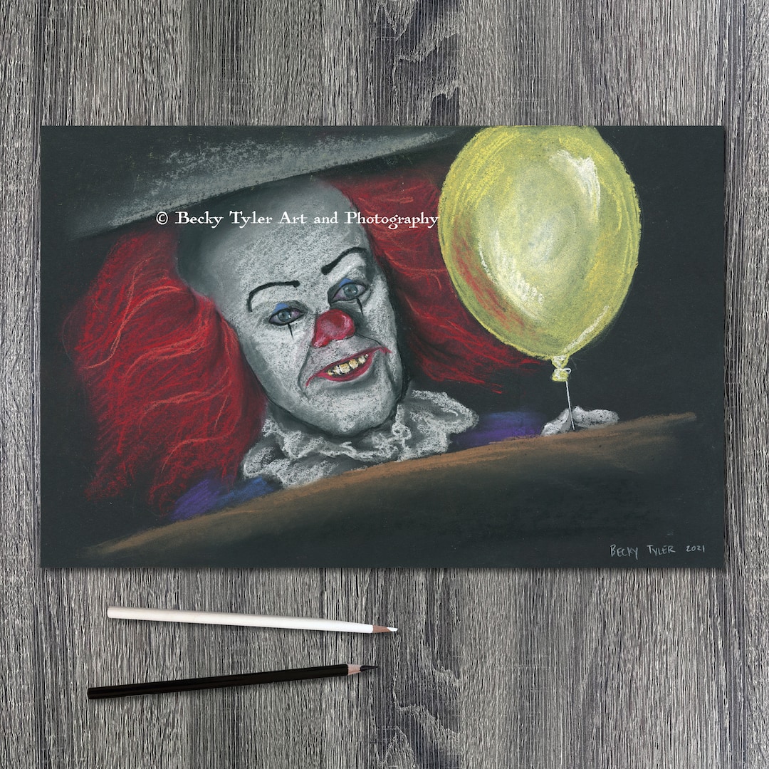Tim Curry as Pennywise, Stephen King's It, Fan Art, Movie Art, Horror ...
