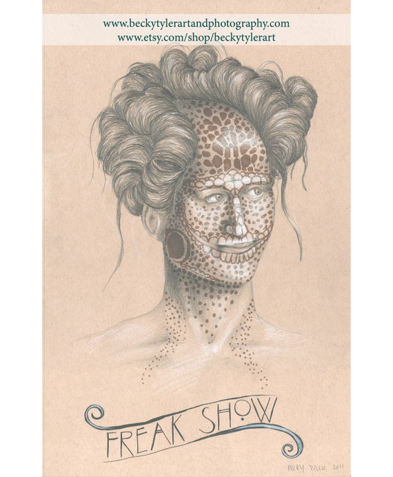 Freaked Out Face Drawing