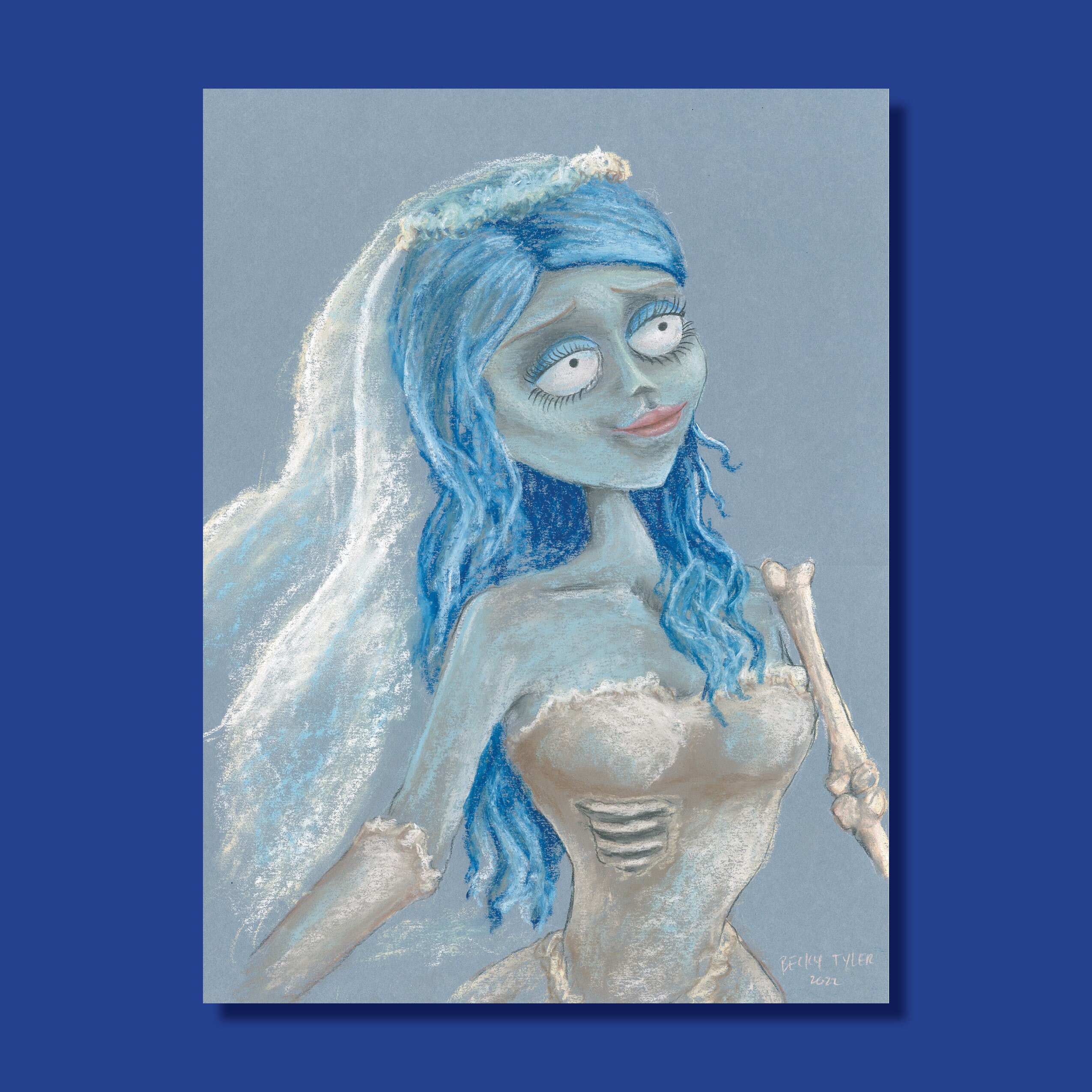 Corpse Bride Fan Art Pastel Drawing Corpse Bride Fan Art - Etsy