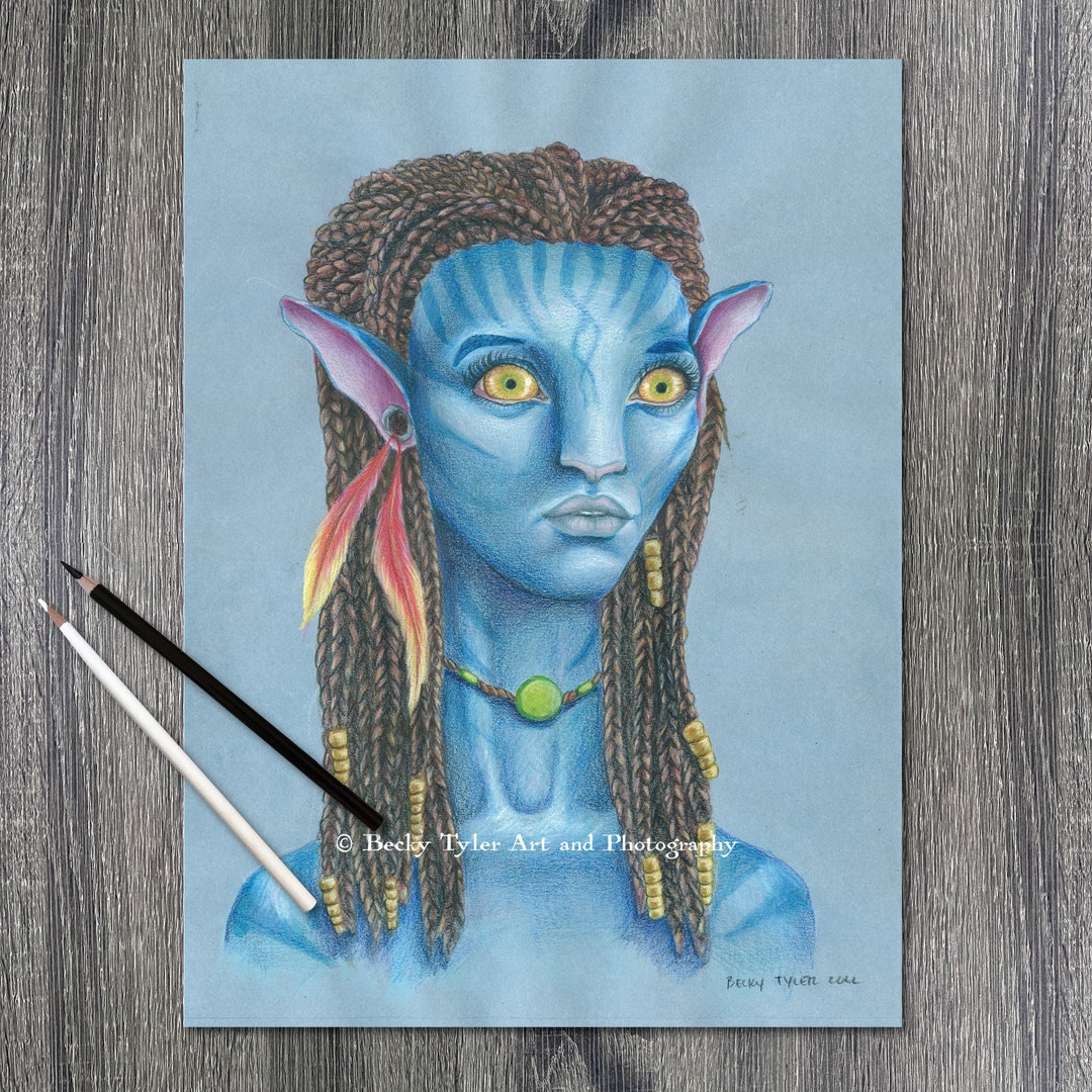 Neytiri Avatar Dibujo Dibujo a lápiz Fan de arte Arte de - Etsy España