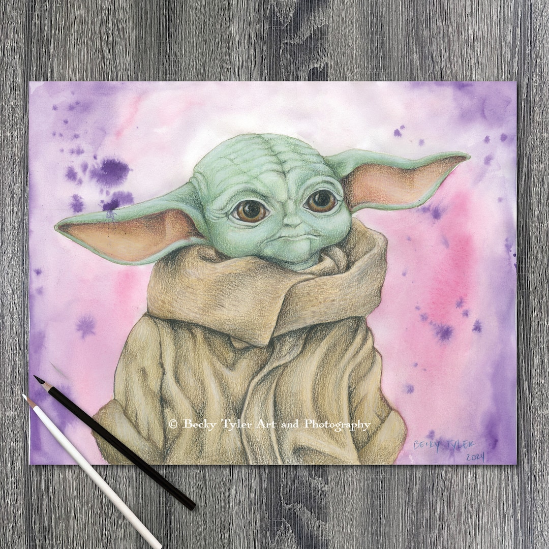 Grogu Drawing, Fan Art, Movie Art, Star Wars Art, Pencil Drawing ...