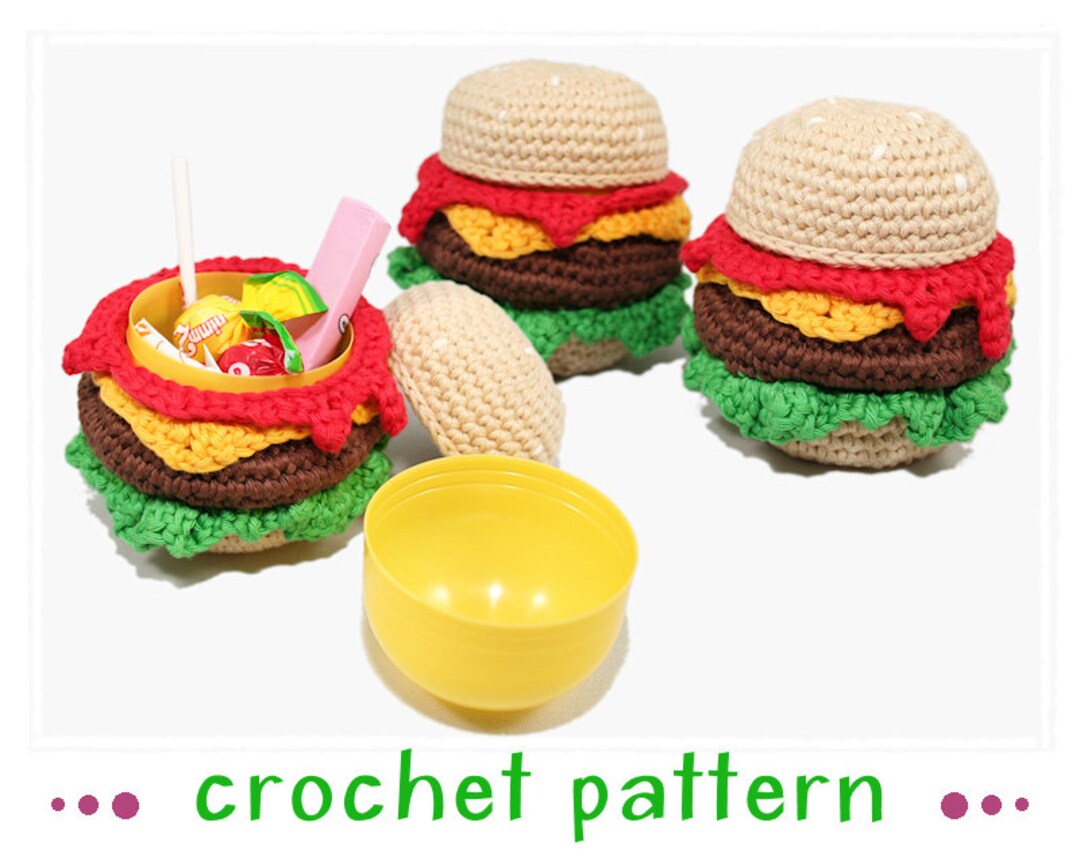 Burger Surprise Crochet Pattern - Etsy