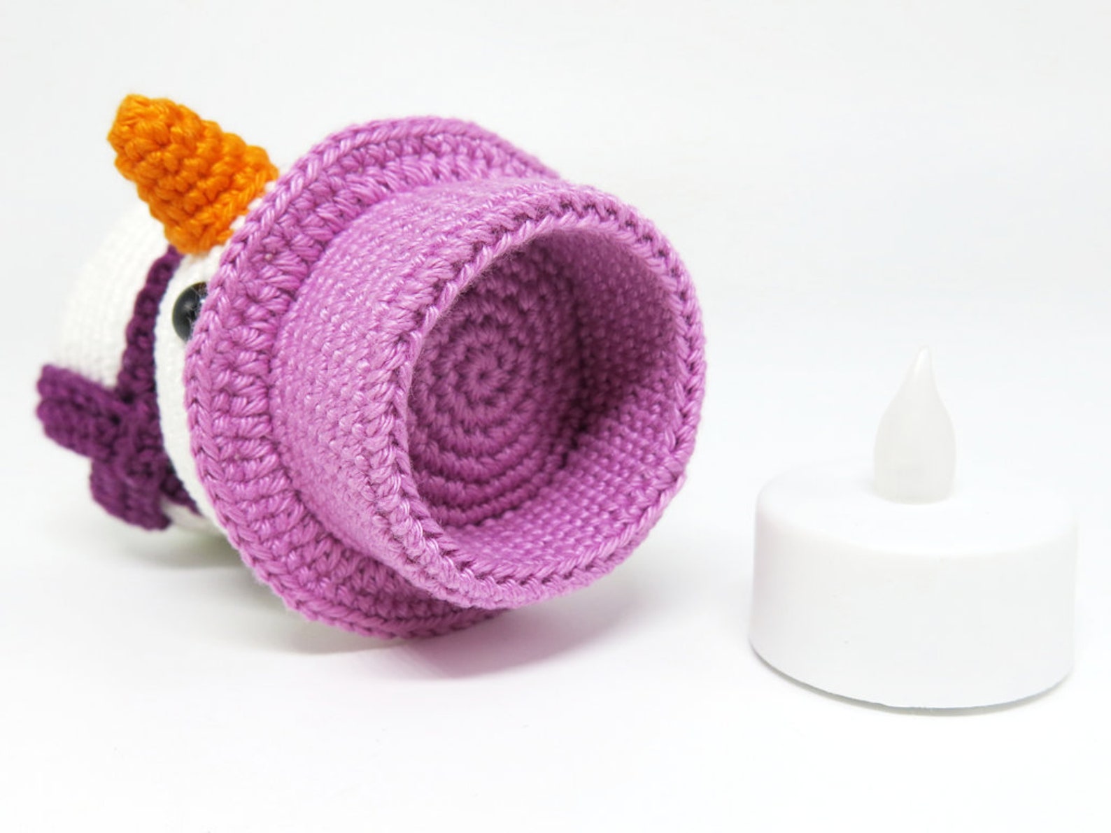 Tealight Holder Snowman Crochet Pattern - Etsy
