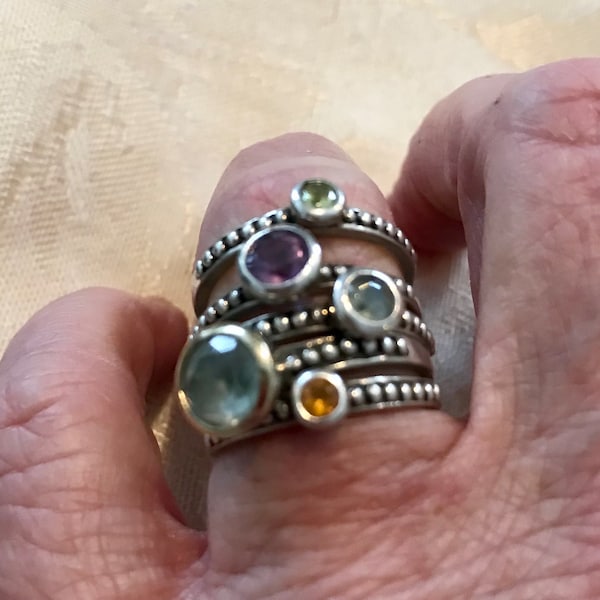 Semi Precious Ring - Etsy