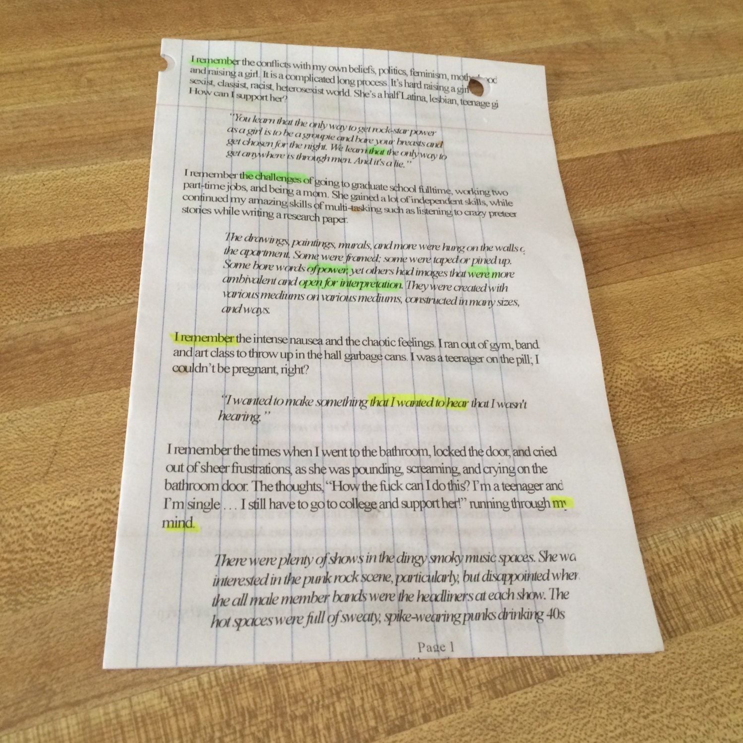 I remember zine perzine personal zine riot grrrl punk rock | Etsy