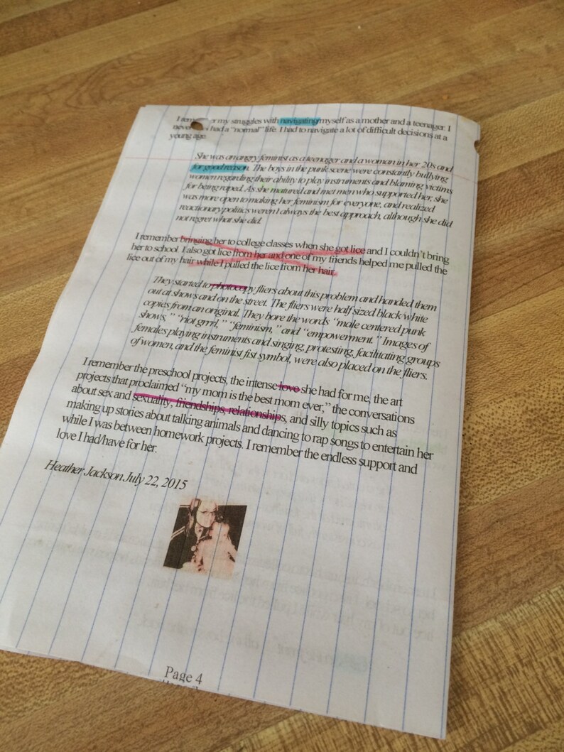 I Remember Zine Perzine Personal Zine Riot Grrrl Punk Rock - Etsy