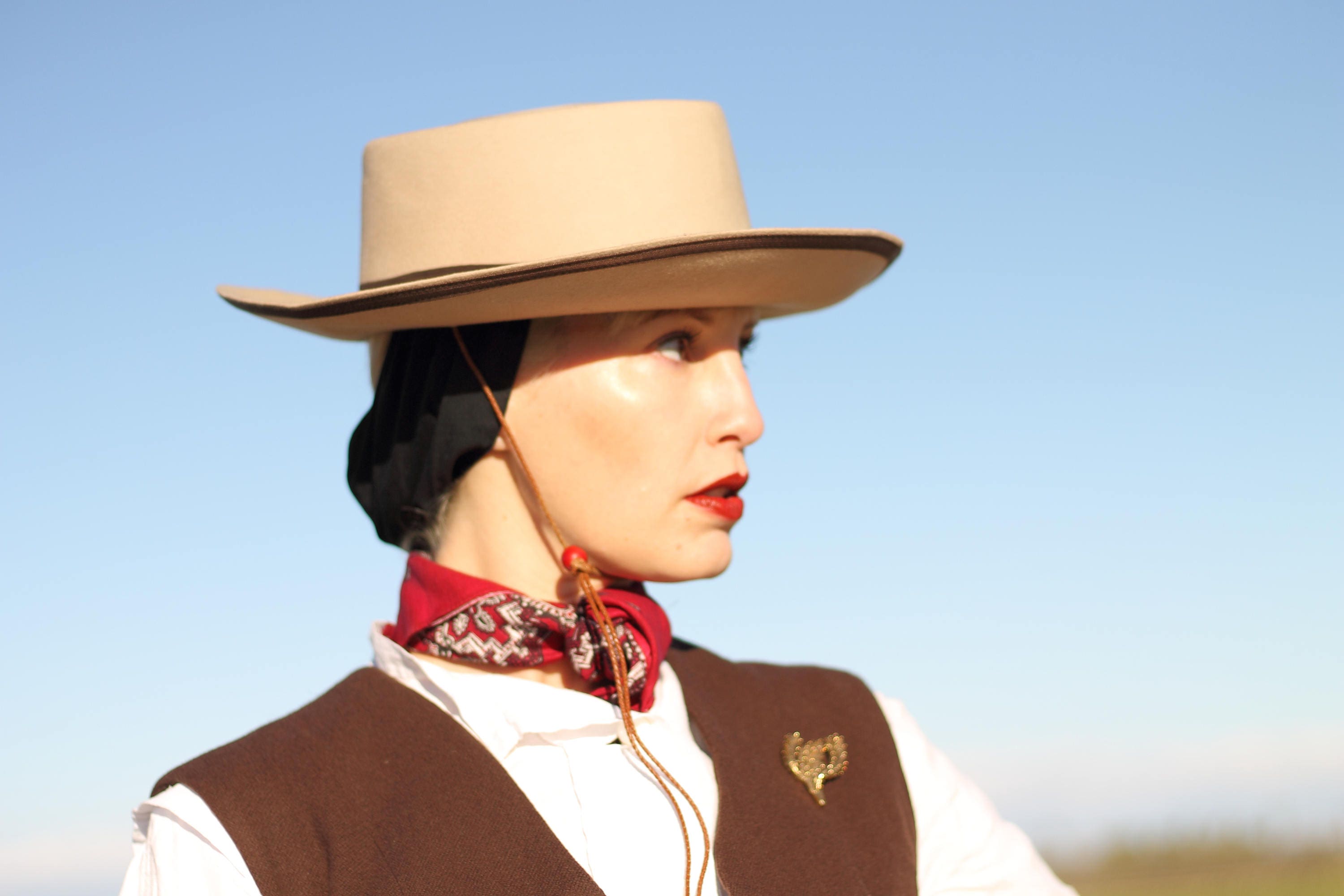 1940s women's western ranchers hat or cowboy hat by Miss Ranchero ...