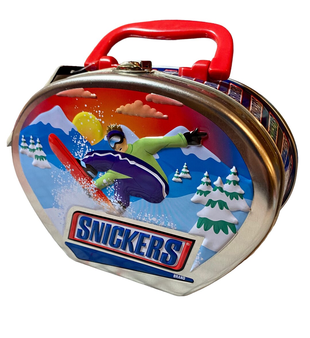 Vintage Sealed Snickers Metal Box, Lunchbox for Children, Candy ...