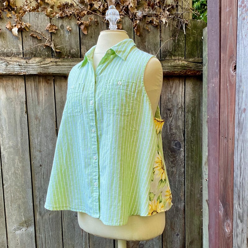 Upcycled Blouse - Etsy