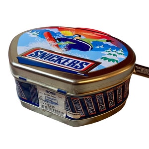 Vintage Sealed Snickers Metal Box, Lunchbox for Children, Candy ...