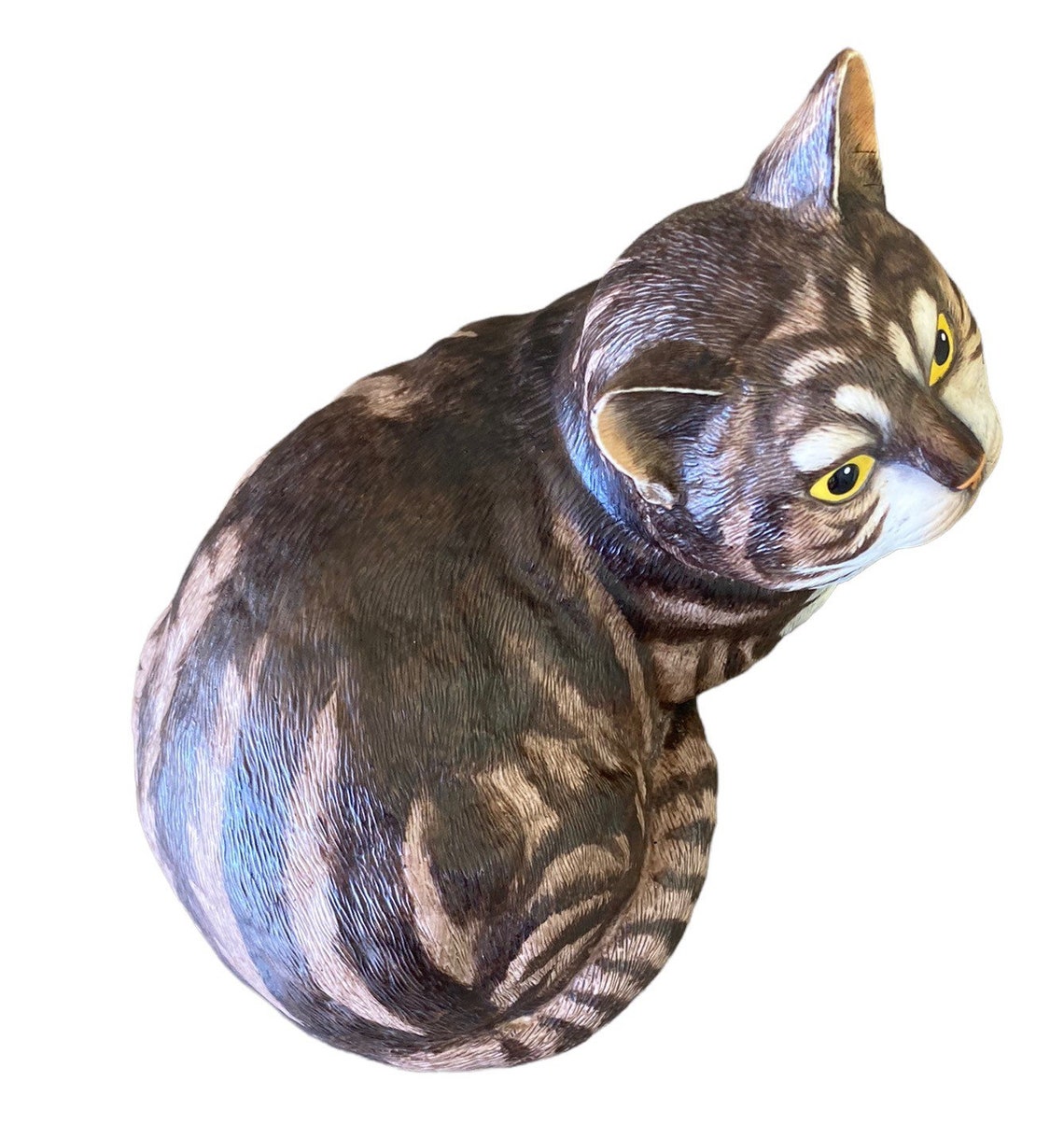 Franklin Mint Tabby Cat Figurine Fine Porcelain by Eric Tenney - Etsy