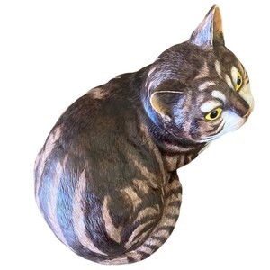 Franklin Mint Tabby Cat Figurine Fine Porcelain by Eric Tenney - Etsy