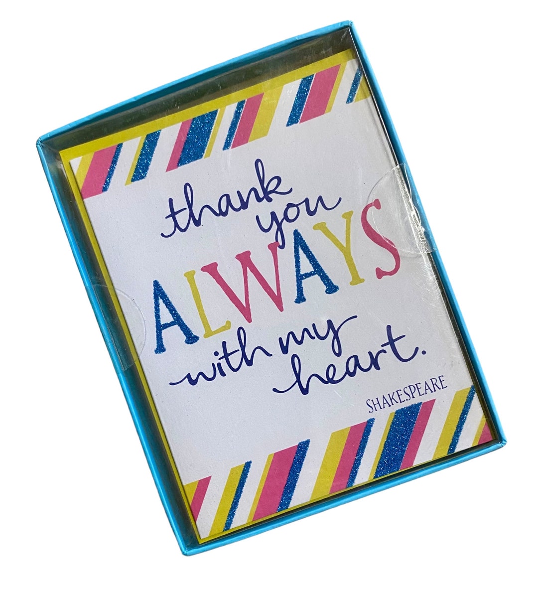 Vintage Box of Thank You Notes and Envelopes With Shakespeare Quote ...