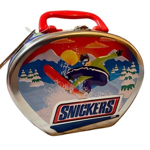 Vintage Sealed Snickers Metal Box, Lunchbox for Children, Candy ...