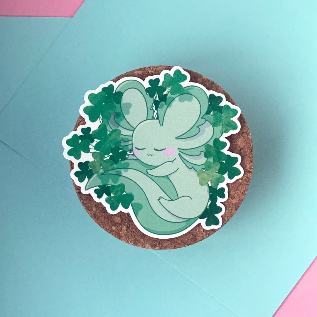 Lucky Axolotl Sticker for Your Vehicle UV & Water Resistant Sticker UV ...