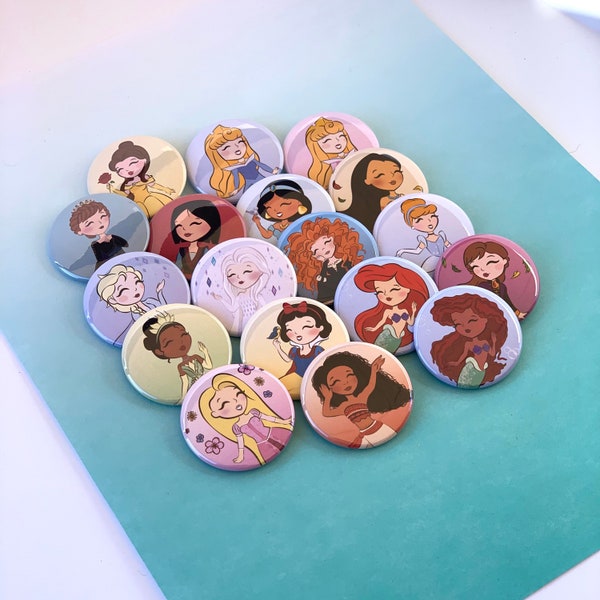 Princess Button - Etsy