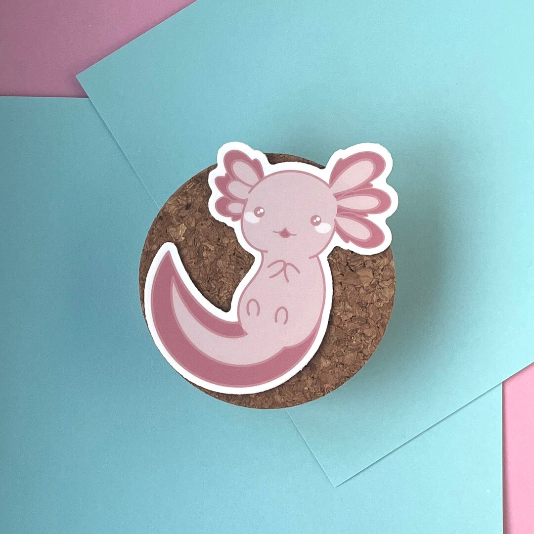 Axolotl UV Safe Vinyl Sticker Car Stickers Water Safe Cute Aquatic ...