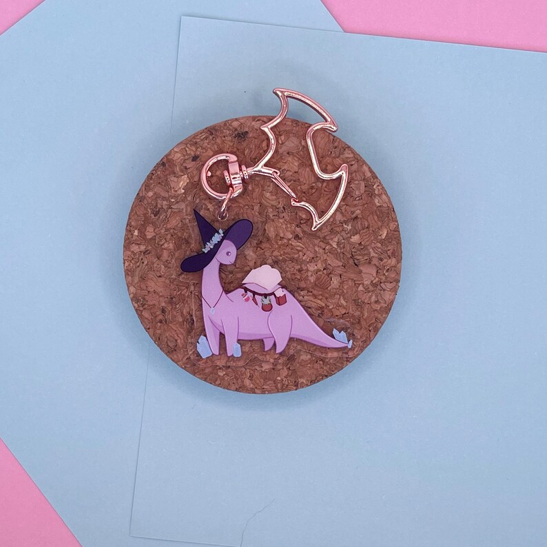 Spooky Dino Acrylic Keychains 2 Inch Key-charms Dinosaur - Etsy