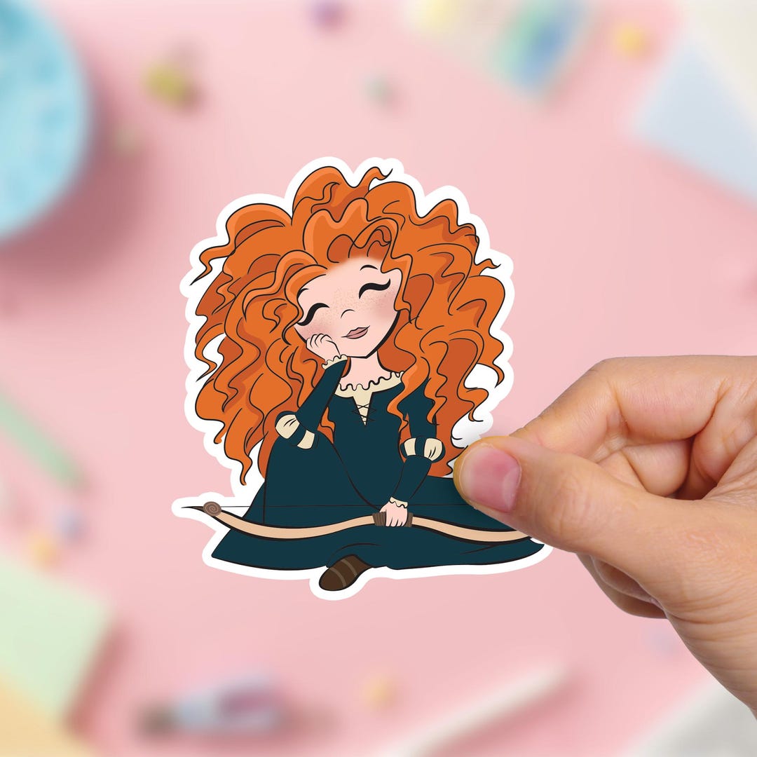 Brave Princess Vinyl Sticker: UV & Water Resistant Decal - Etsy