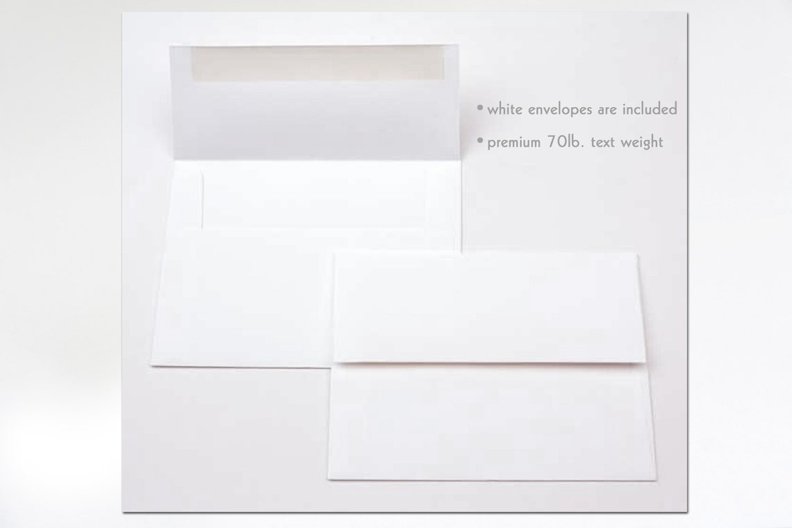 Personalized Flat Note Cards Stationery Set Family Names - Etsy