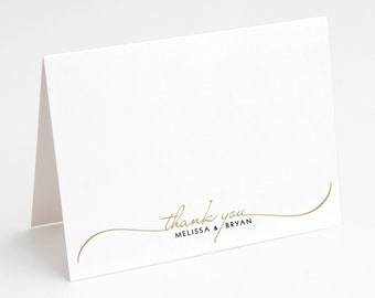 Personalized Thank You Note Cards Stationery Set Stylish | Etsy