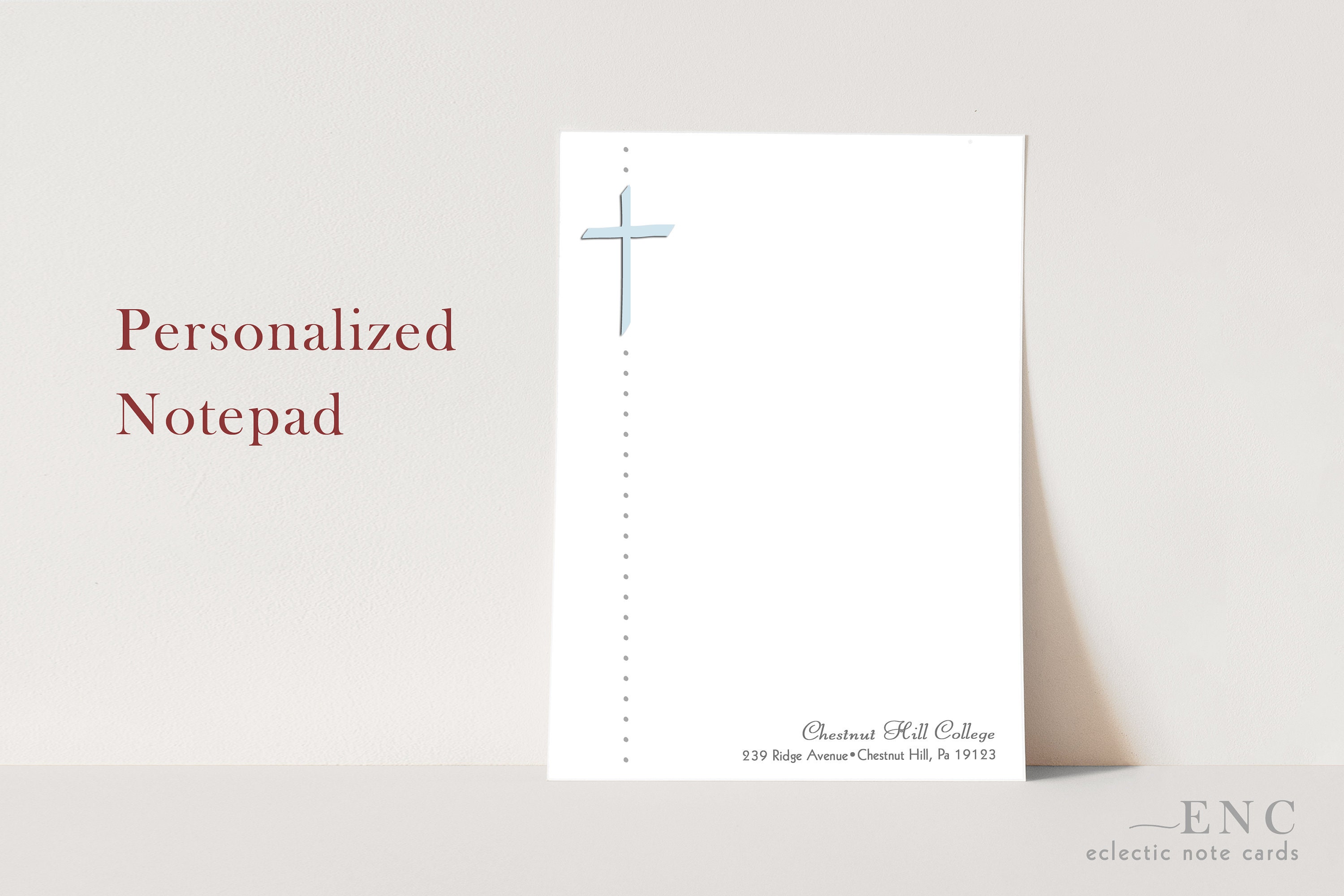 Personalized Notepad Christian Cross Religious choose | Etsy