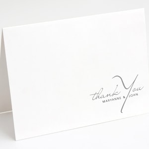 Personalized Thank You Note Cards Stationery Set Stylish - Etsy