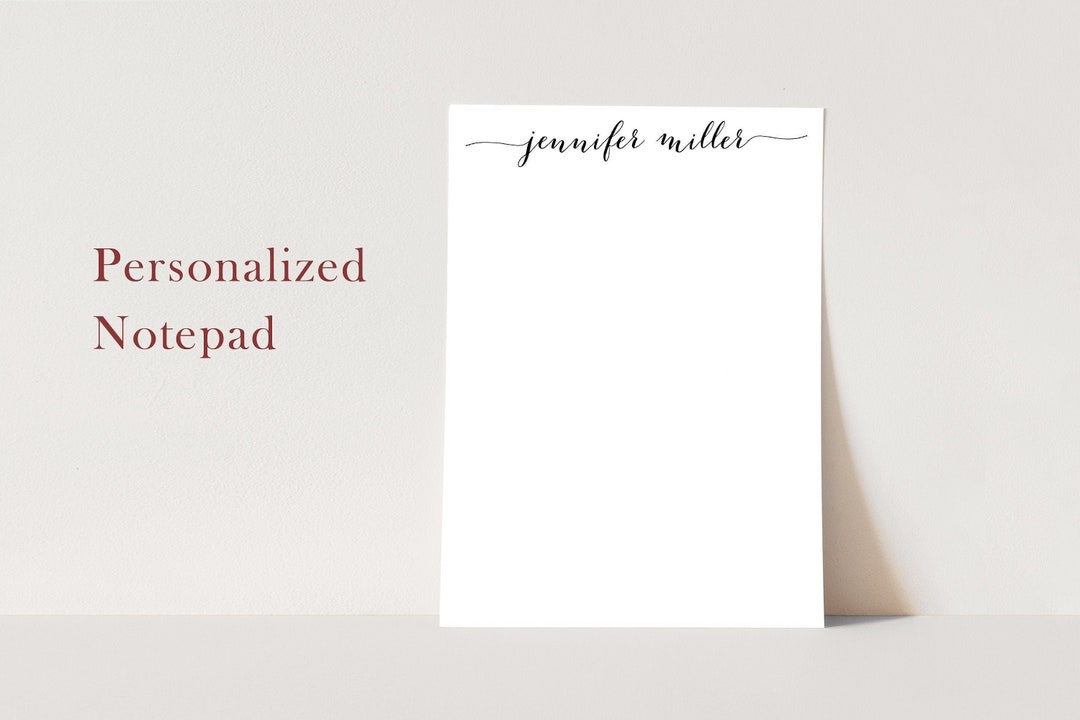 Personalized Notepad - Personalized Note Pad - Name Notepad - Name Note ...