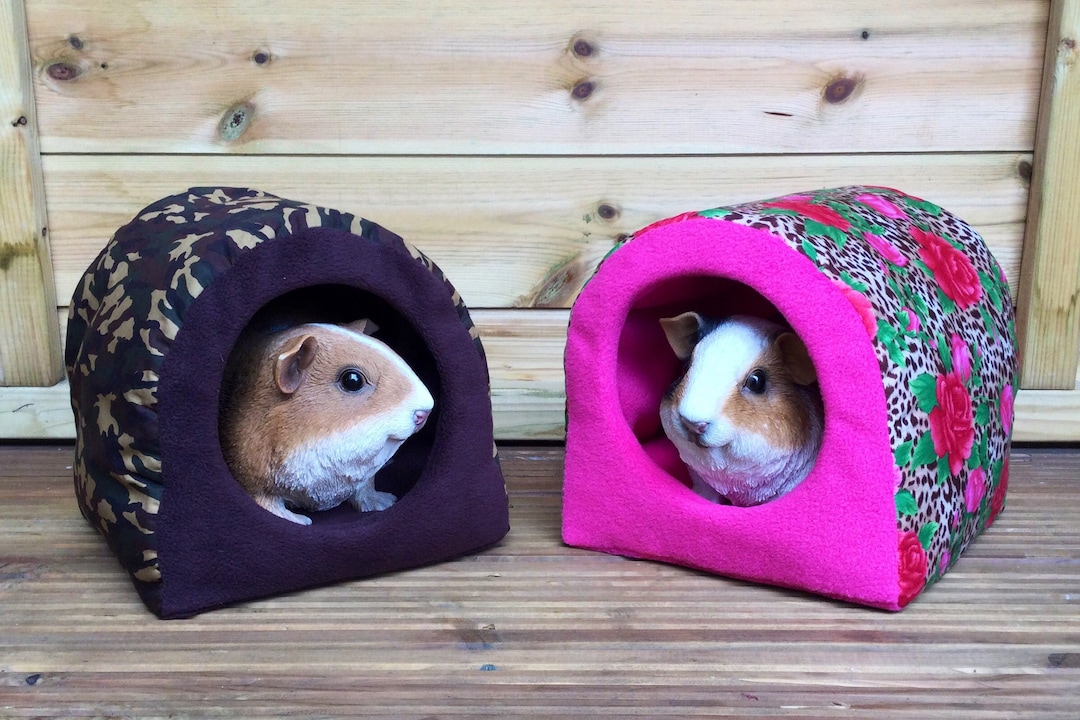 Single Hidey Hut for a Guinea Pig, Hedgehog, Small Pet in Poly Cotton ...