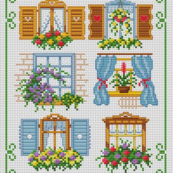 Window Cross Stitch Pattern - Etsy