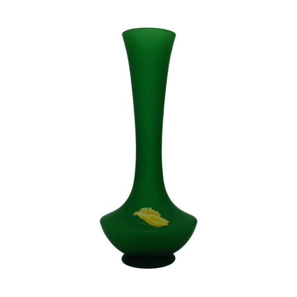 Green Satin Glass Etsy