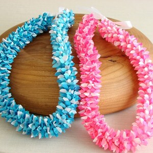 IT'S A GIRL - Pink Paper Flower Lei for Baby - Etsy