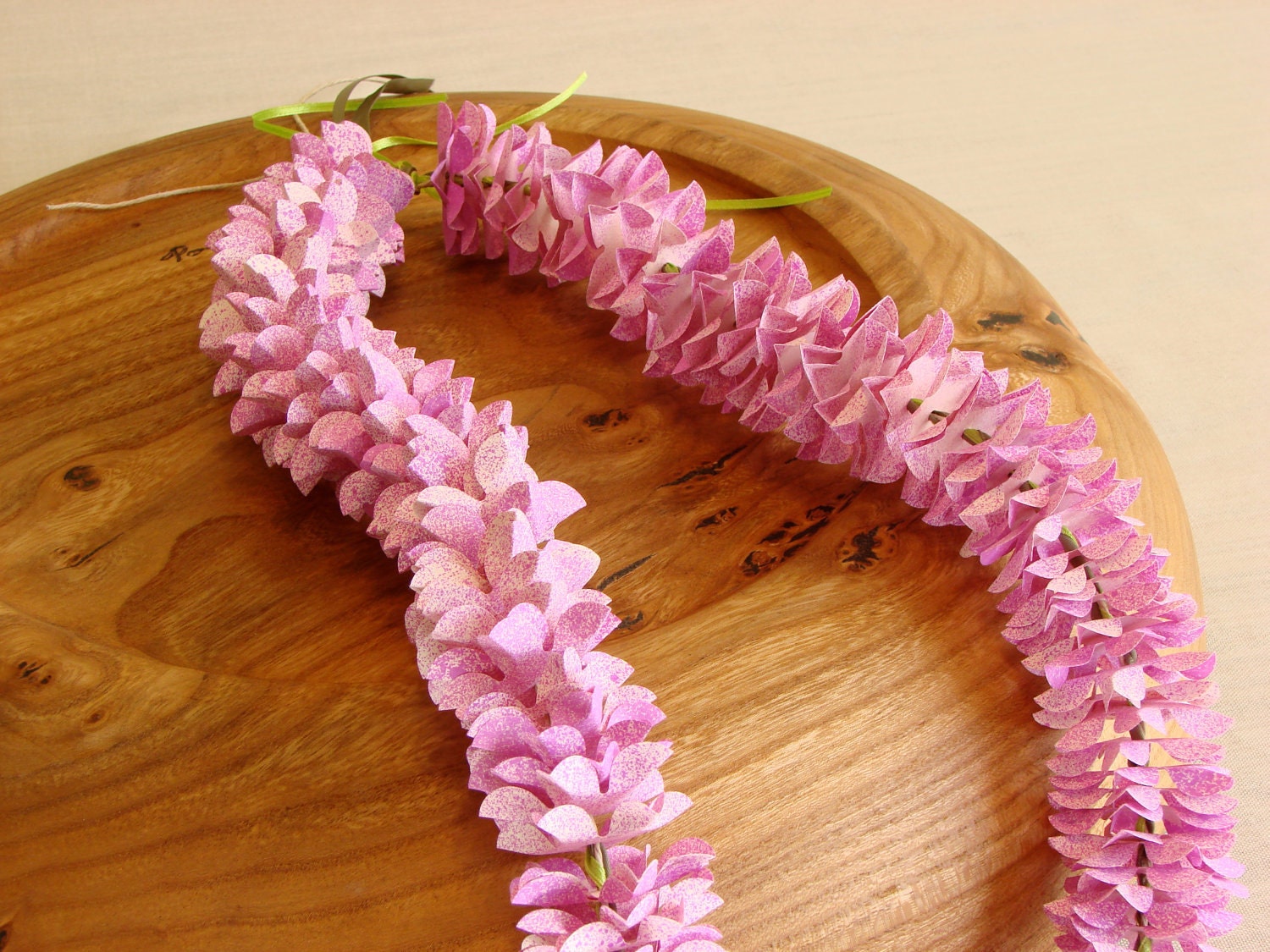 Tropical Orchid Paper Flower Lei - Etsy