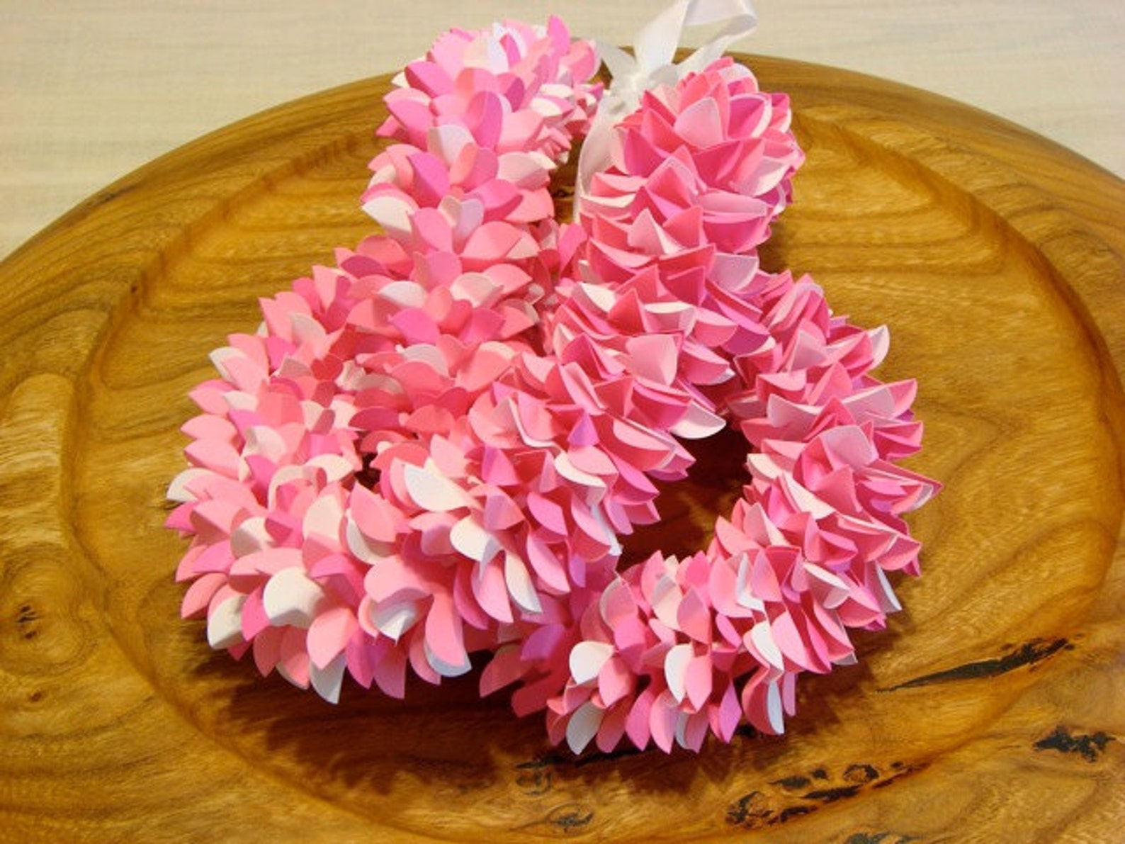 IT'S A GIRL - Pink Paper Flower Lei for Baby - Etsy