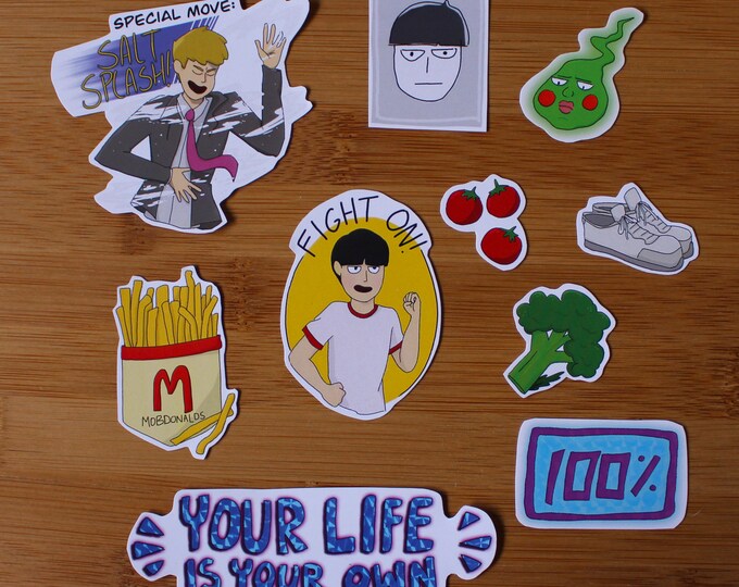 Mob Psycho Sticker Pack - Etsy