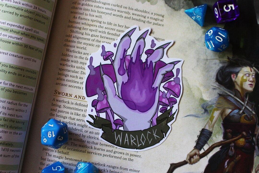 Warlock - D&D Class Sticker (LAST CHANCE) - Etsy