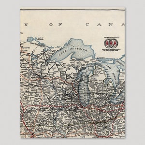 Old United States Highway Map Art Print Set 1918 Archival - Etsy